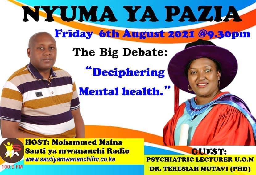 Radio talk show: Deciphering mental health | Department of Psychiatry